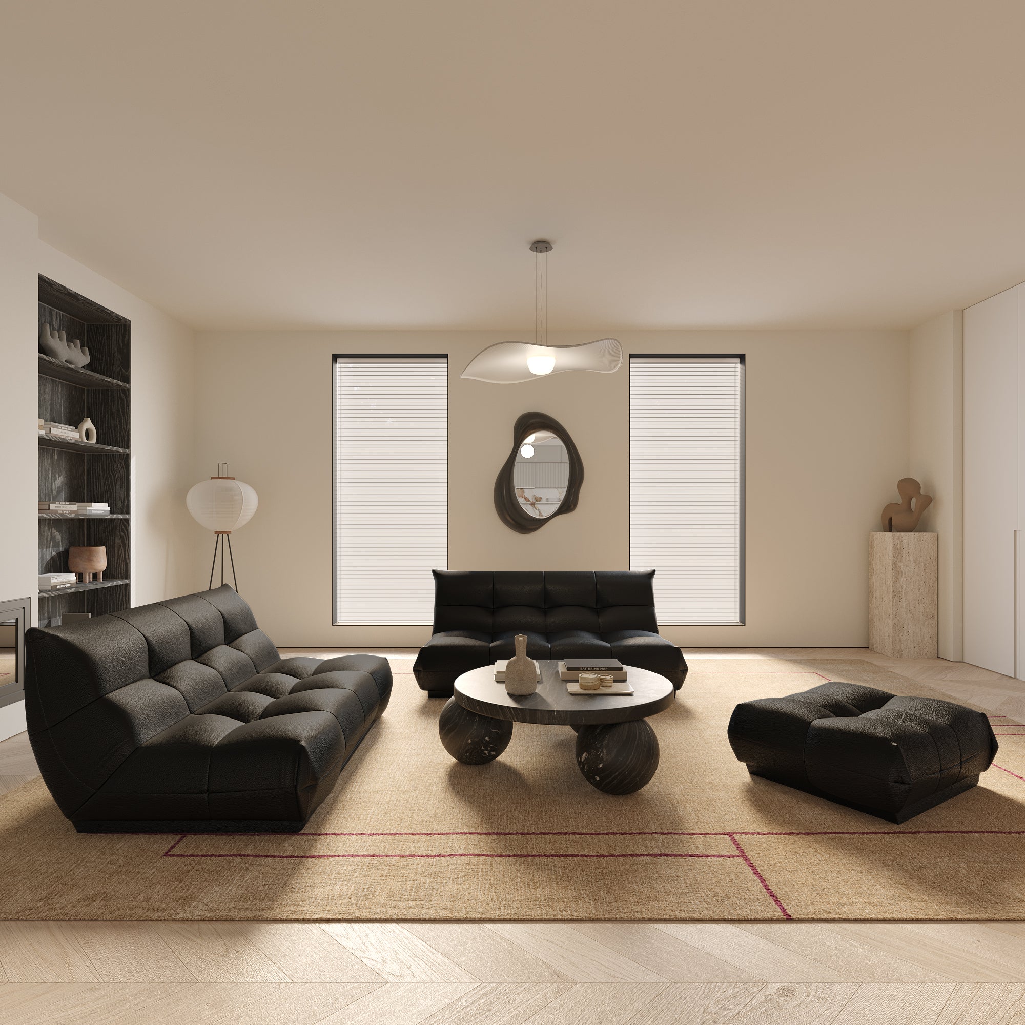Canapé 3 places COZY Cuir– Sia Home