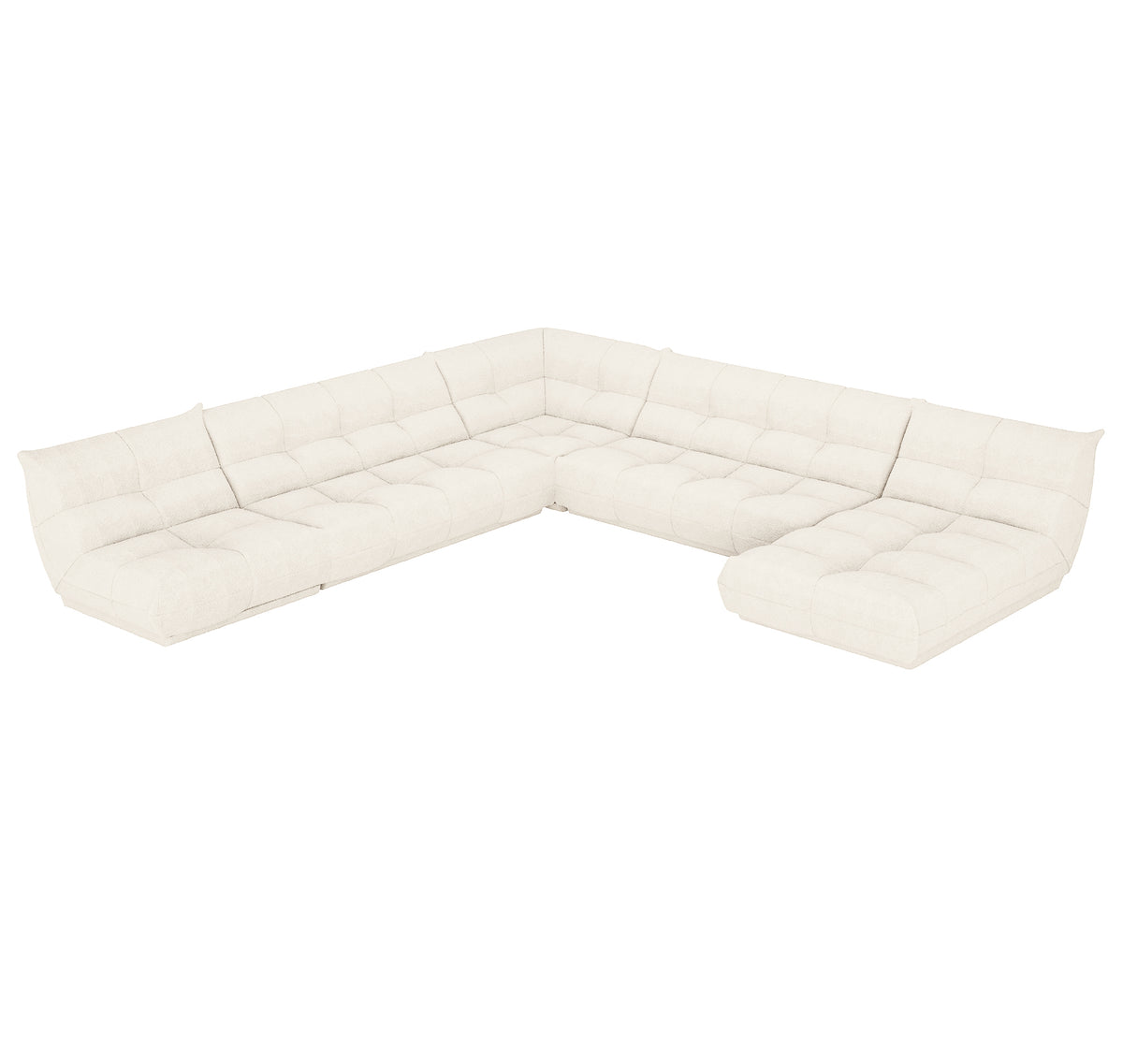 Canapé panoramique modulable XXL COZY Bouclette– Sia Home