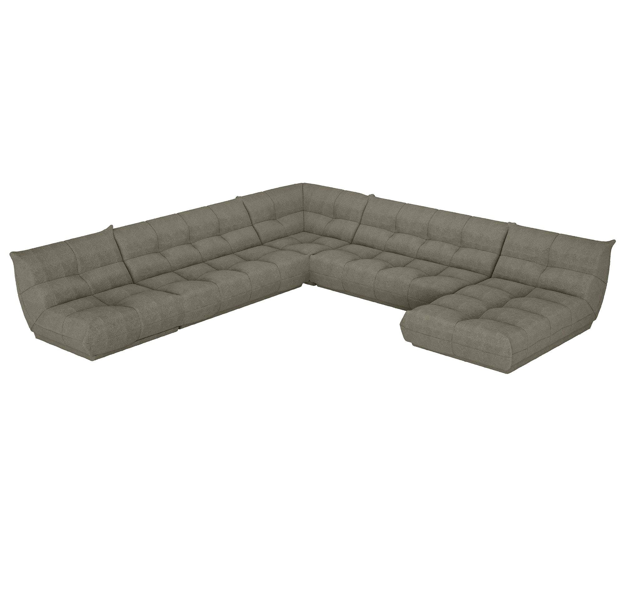 Canapé panoramique modulable XXL COZY Bouclette– Sia Home