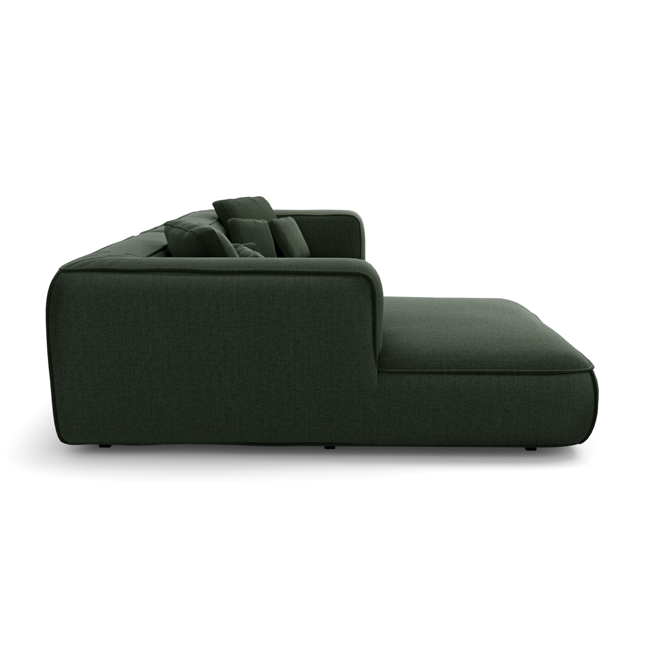 Canapé angle gauche ROMY Tissu tramé toucher doux– Sia Home