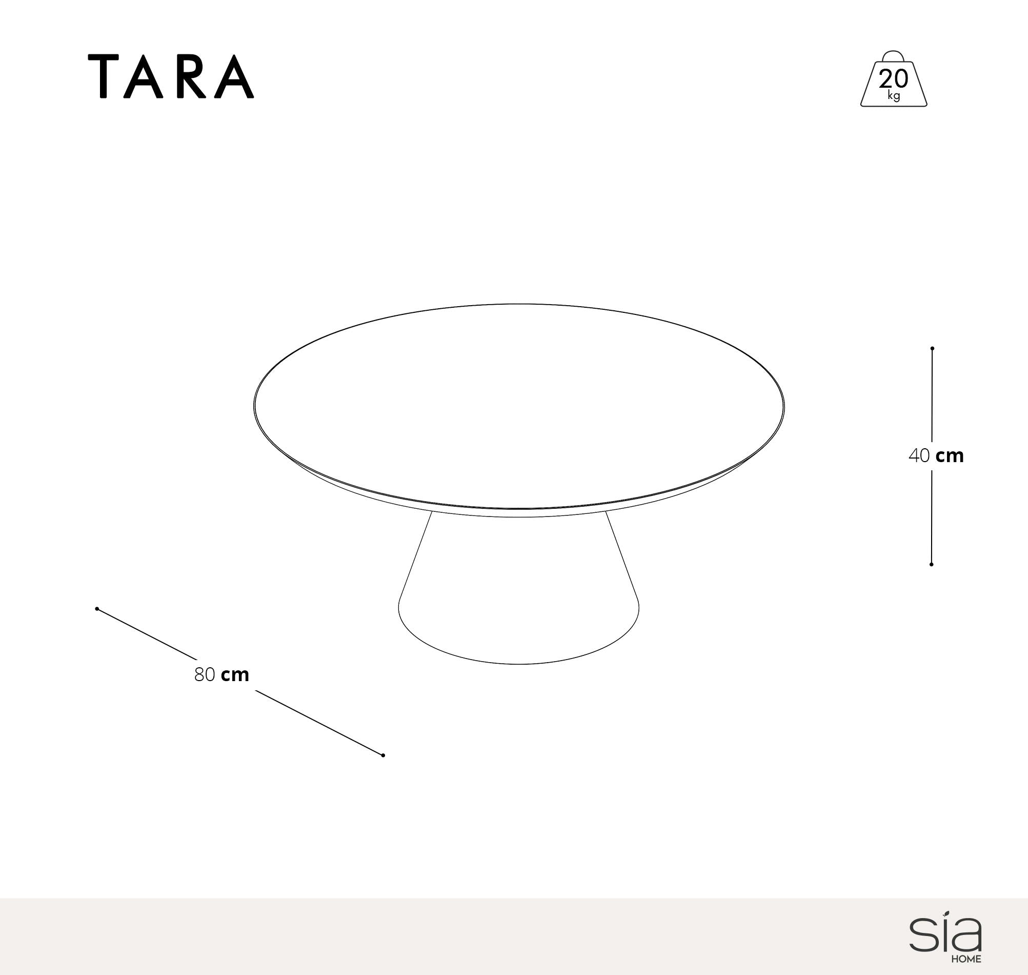 Table basse TARA 80cm– Sia Home