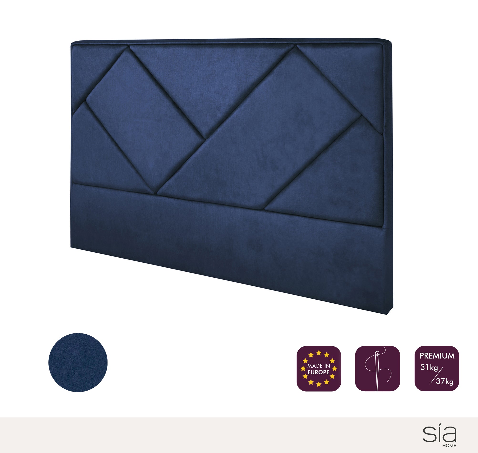 Tête de lit INGA Velours 140x120cm– Sia Home